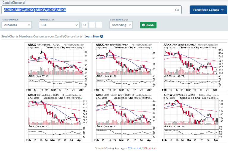 What are the ARK Fund ETFs?
