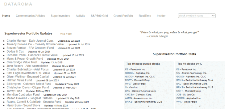 Dataroma Review : What Is It And Is It Any Good?